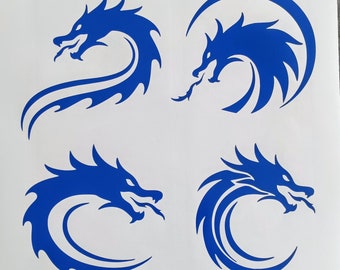 Dragon Head Decal - Etsy