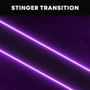 Animated Twitch Overlay Pack | Purple Neon Stream Package | Clean ...