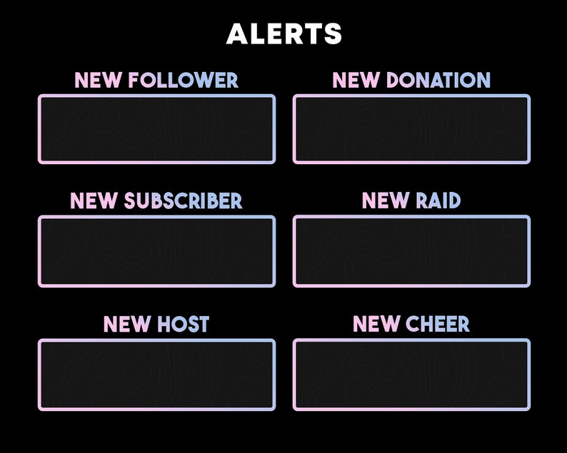 ANIMATED Twitch Overlay Pack | Pink Blue Gradient Package | Stream ...