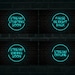 Stream Overlay Pack Neon Cyan - Animated Twitch Overlays Package - Etsy