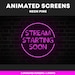 Twitch Stream Screens | Animated Neon Pink Screens | Twitch Overlay ...