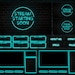 Stream Overlay Pack Neon Cyan - Animated Twitch Overlays Package - Etsy