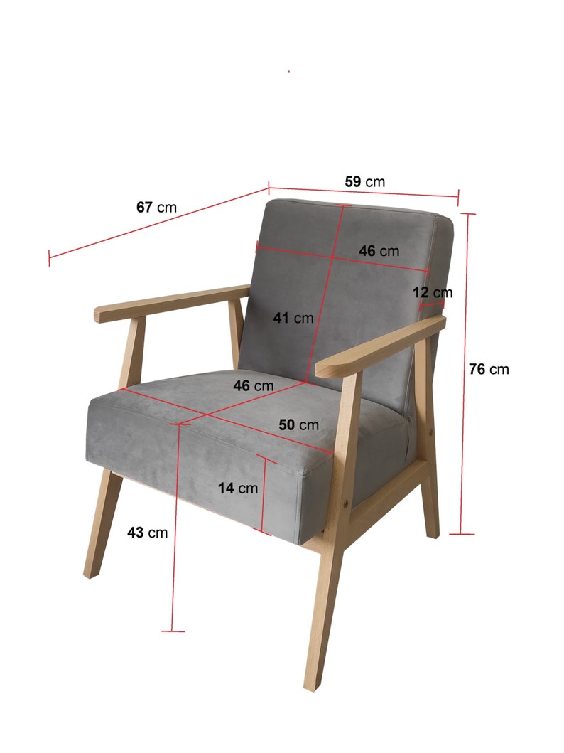 Green Low-slung Wooden Magic Velvet Armchair Inspired by Polish Chairs ...