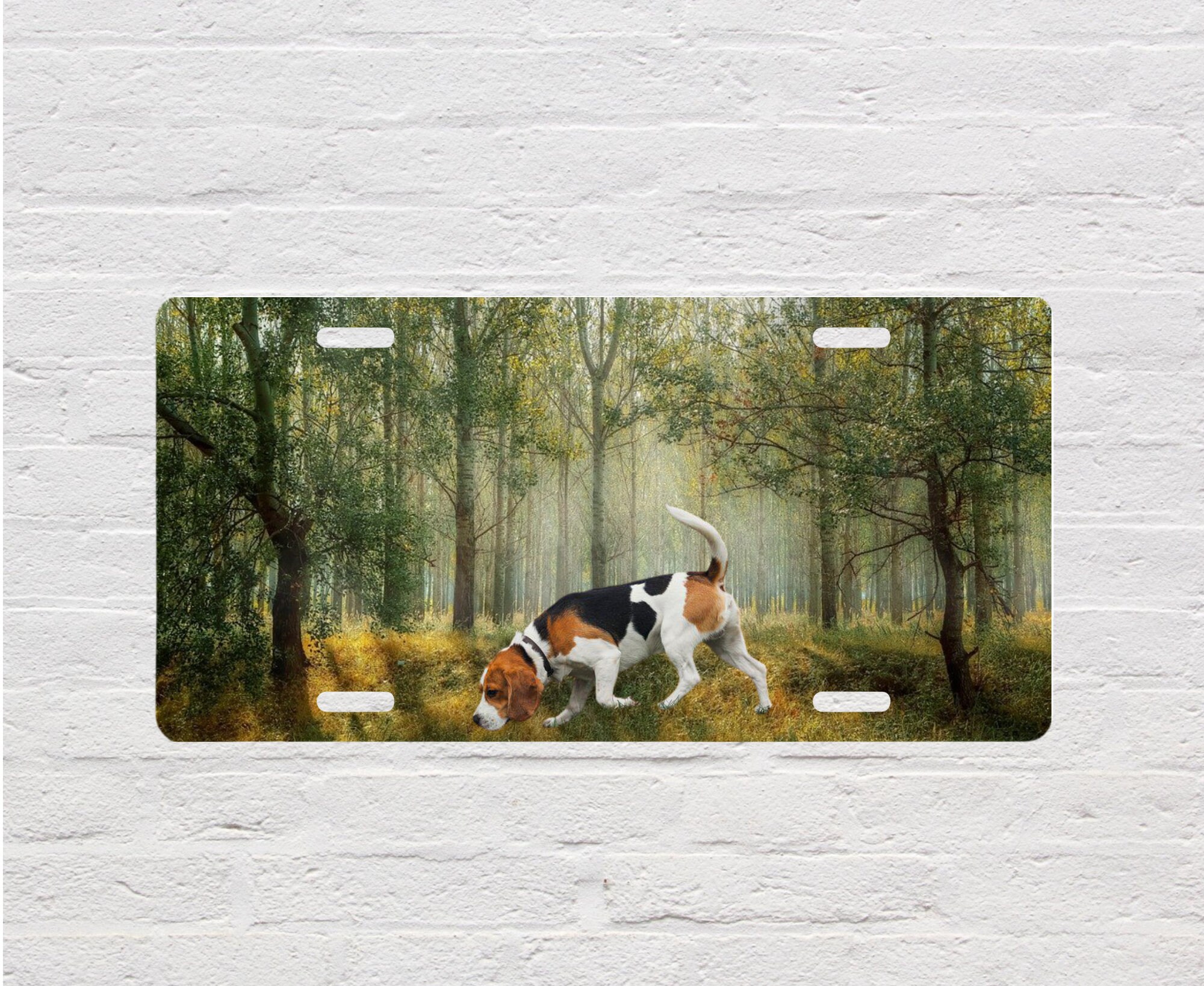 12.25" X 6.25" License Plate Digital Files for Sublimation Beagle ...