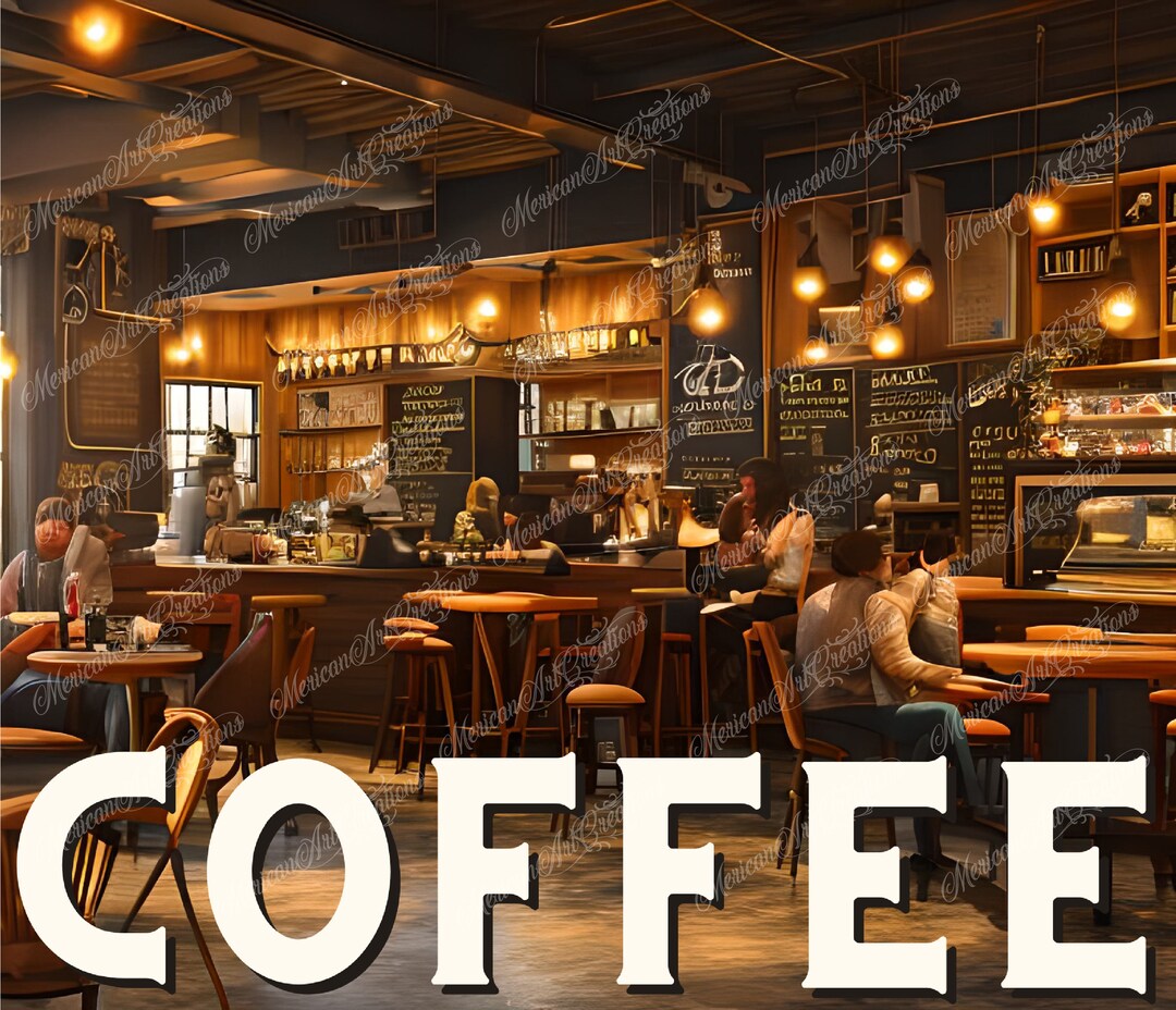 20 Oz Straight Digital Files for Sublimation Coffee Cafe - Etsy