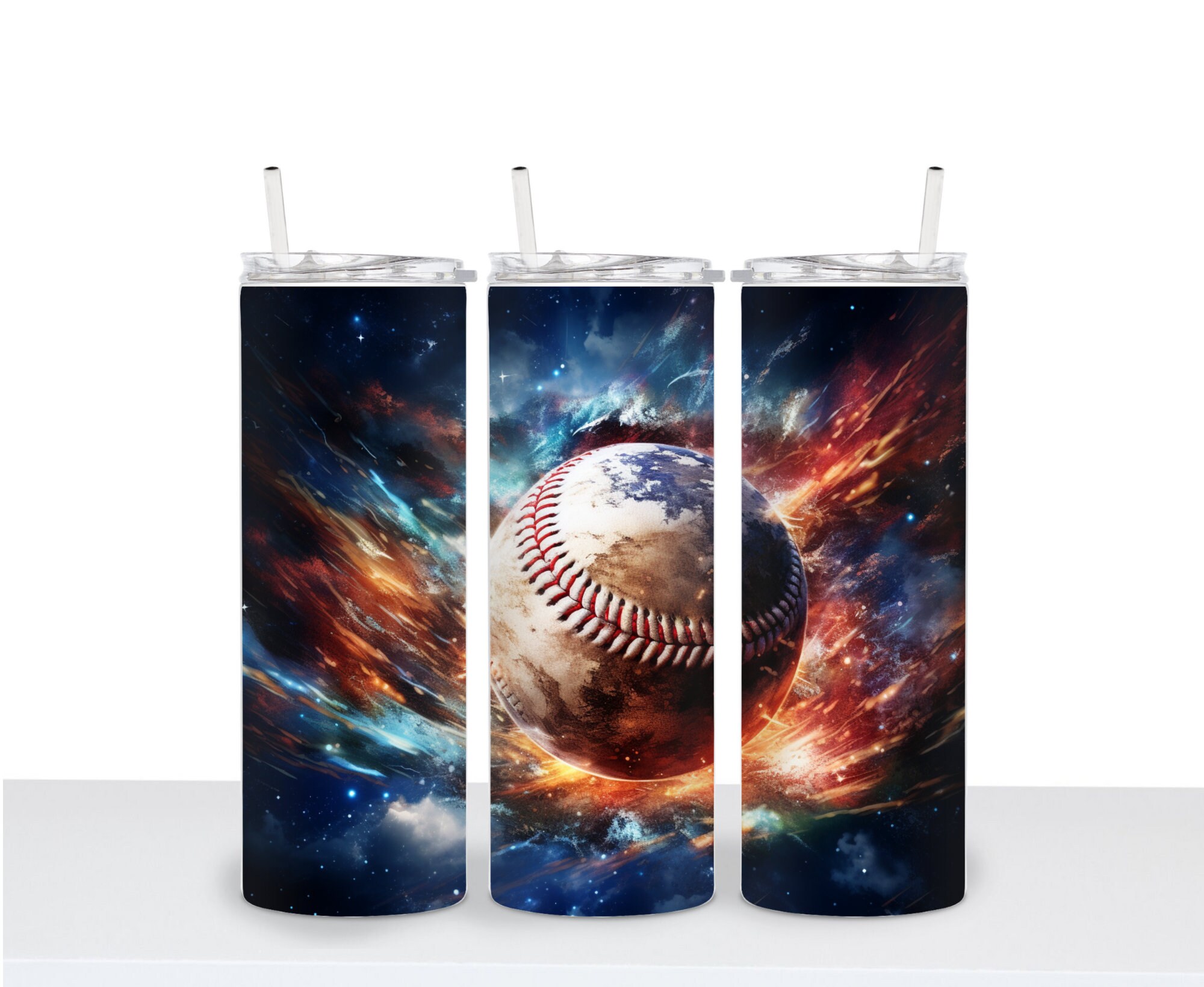 20 Oz Straight Digital Files for Sublimation Baseball Game Baseball ...