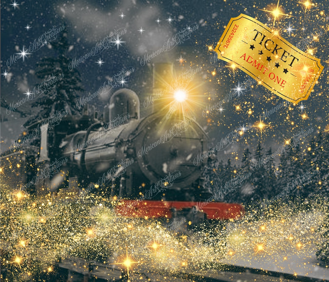 20 Oz Straight Digital Files for Sublimation Polar Express Winter ...