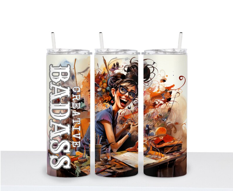 20 Oz Straight Digital Files for Sublimation Hot Mess Creator Artistic Art Creative Badass - Etsy