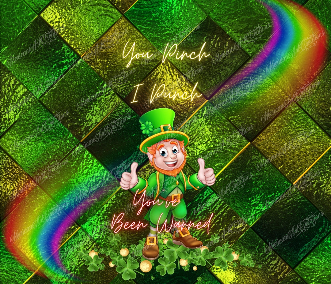 20 Oz Straight Digital Files for Sublimation St Patricks Day Pattys Day ...