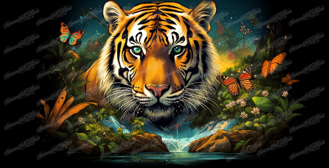12.25" X 6.25" License Plate Digital Files for Sublimation Tiger ...