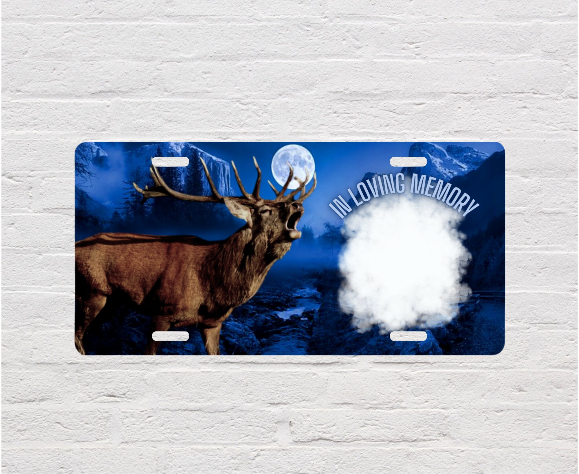 12.25" X 6.25" License Plate Digital Files for Sublimation Memorial in ...