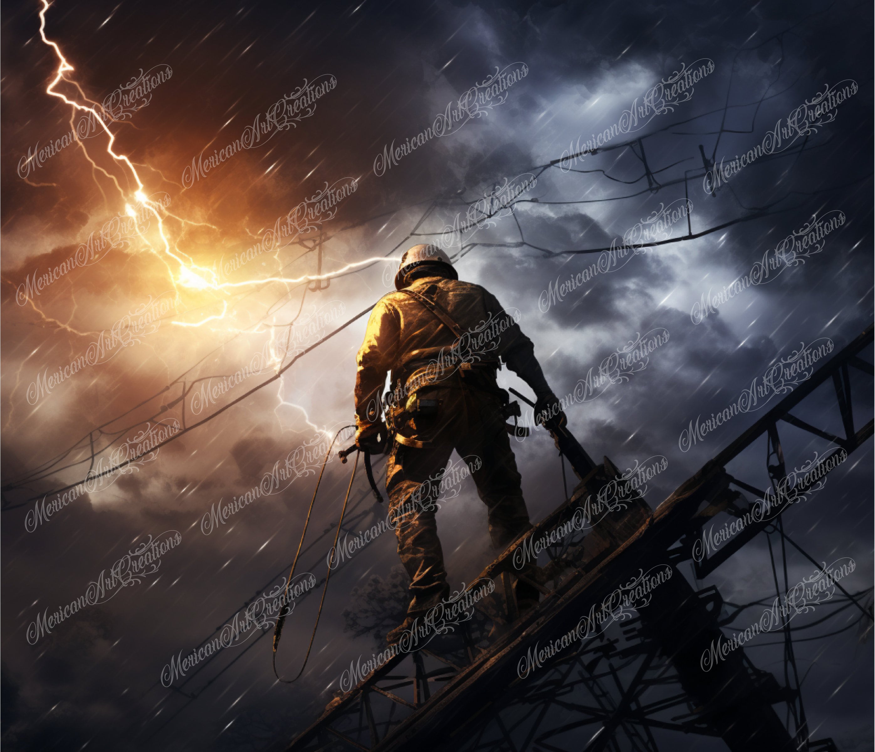 20 Oz Straight Digital Files for Sublimation Lineman Electricity ...