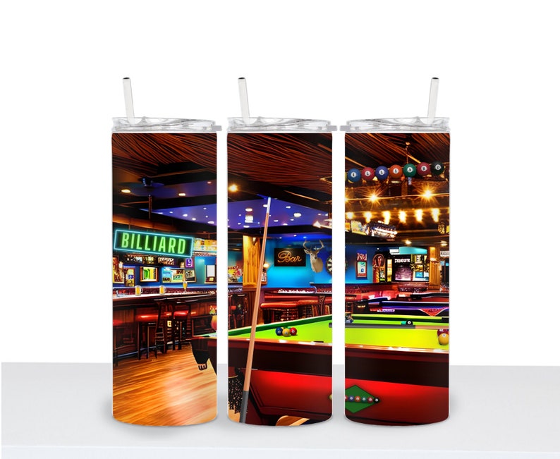 20 Oz Straight Digital Files for Sublimation Pool Billiards 8 Ball 9 ...