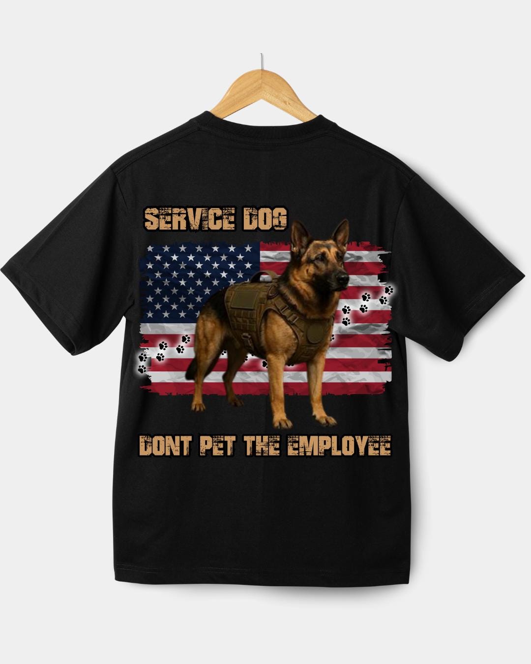 Digital File Veteran T-shirt Design – Service Dog Don’t Pet the ...