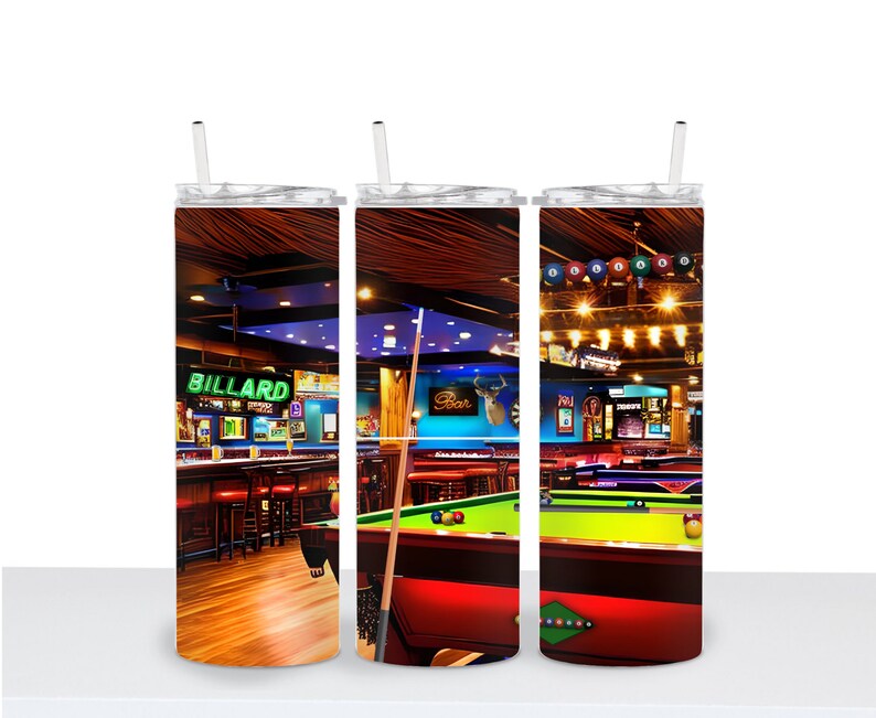 20 Oz Straight Digital Files for Sublimation Pool Billiards 8 - Etsy