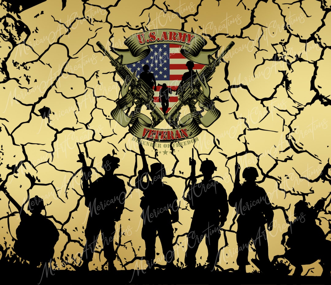 20 Oz Straight Digital Files for Sublimation US Army Veteran - Etsy