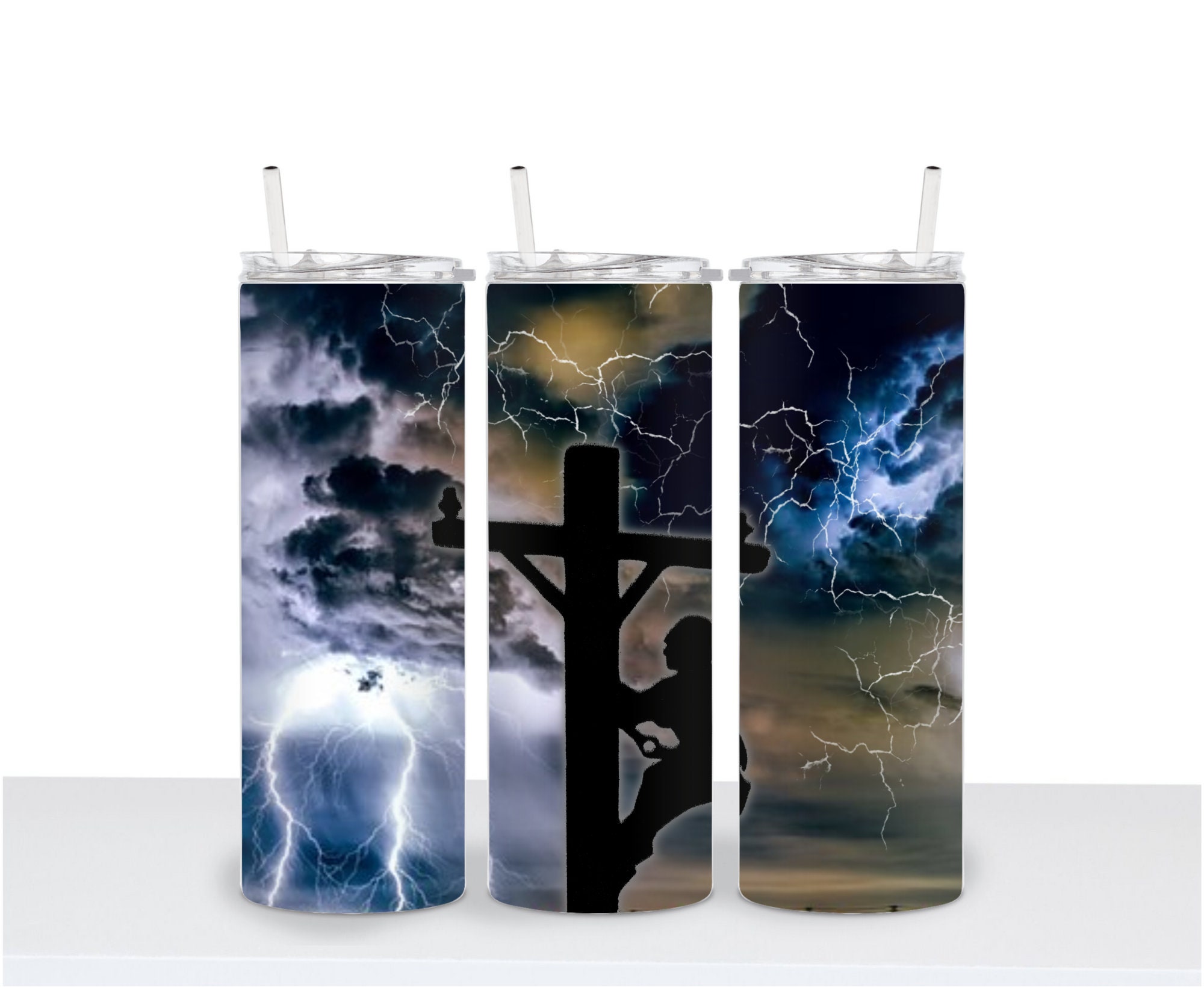 20 Oz Straight Digital Files for Sublimation Linemen Lineman Line Man ...