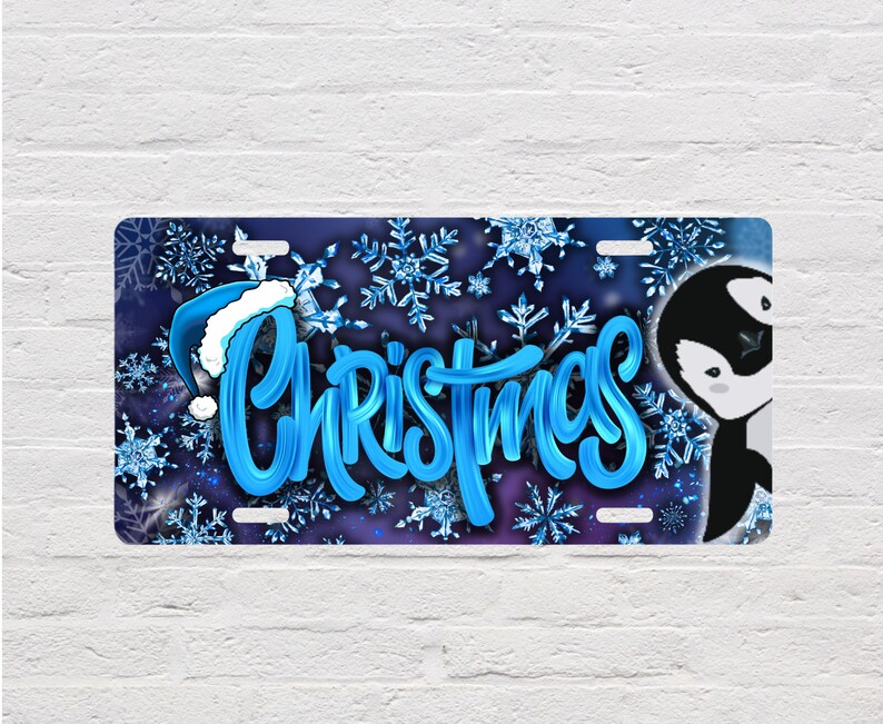12.25 X 6.25 License Plate Digital Files for Sublimation Christmas ...