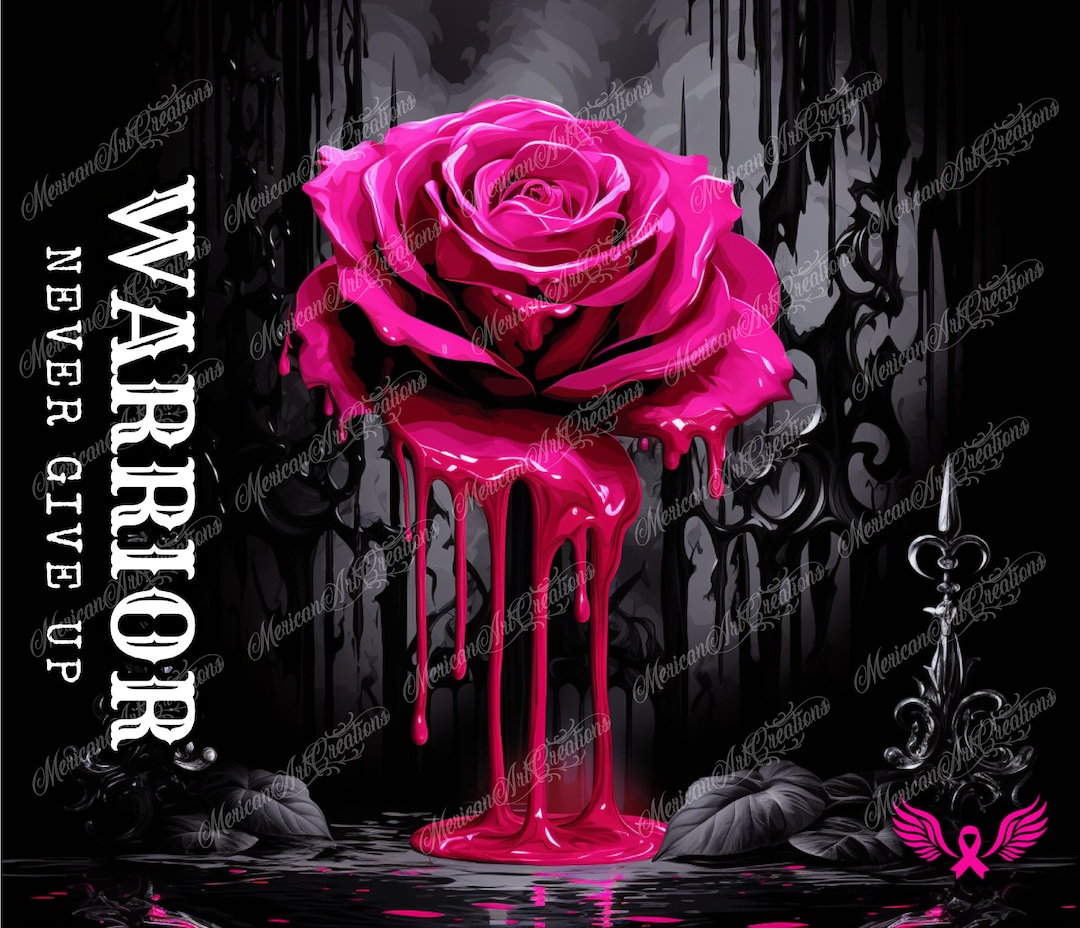 20 Oz Straight Digital Files for Sublimation Hot Pink Rose Gothic Style ...