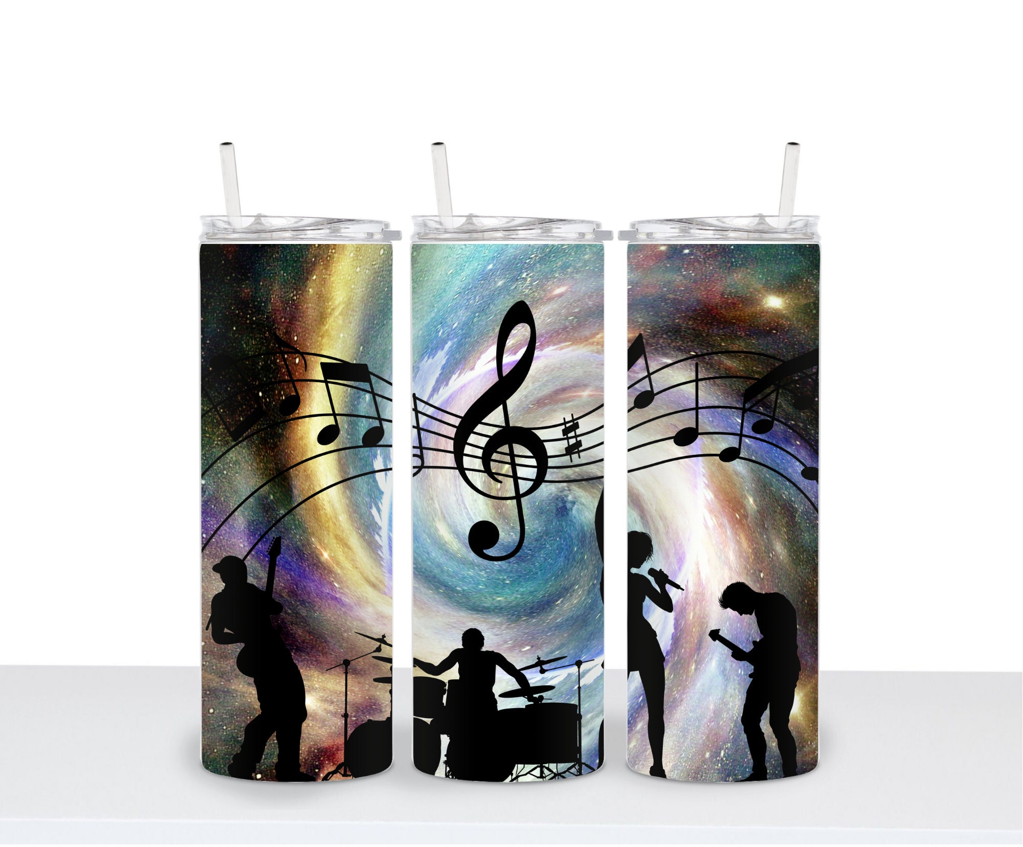 20 Oz Straight Digital Files for Sublimation Music Band Instruments ...