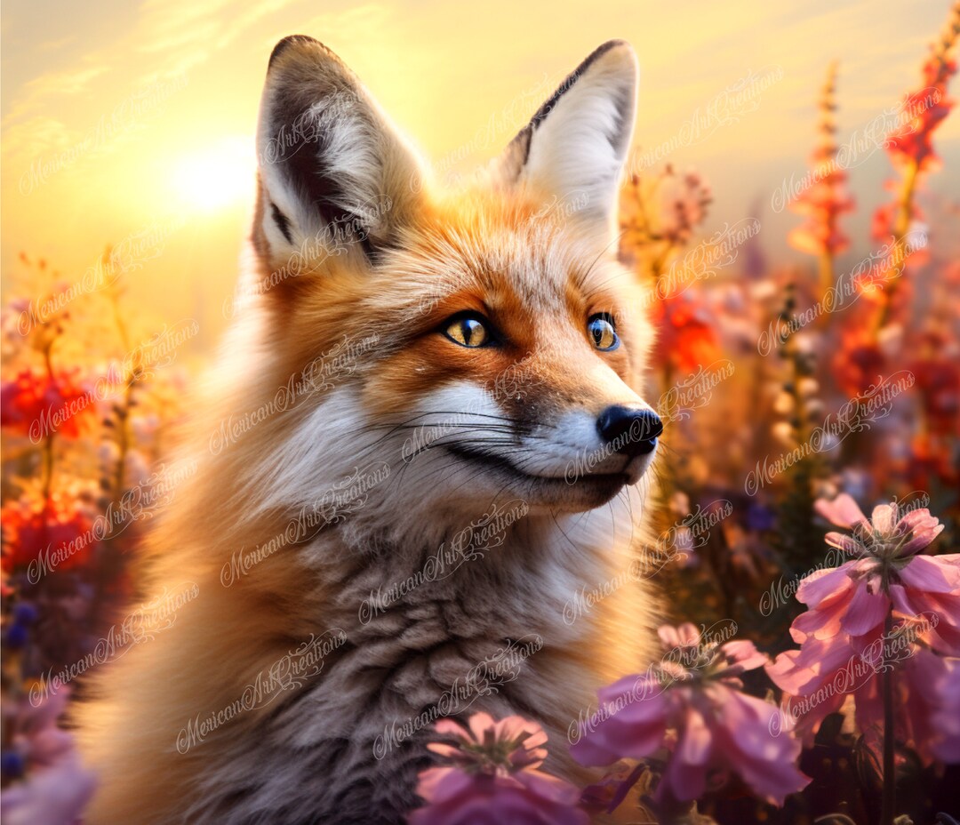 20 Oz Straight Digital Files for Sublimation Fox Wild Life - Etsy