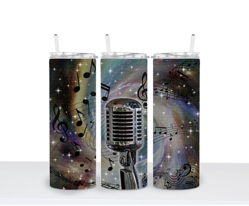 20 Oz Straight Digital Files for Sublimation Music Singing Galaxy ...