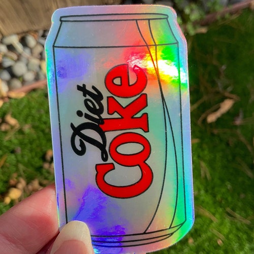 Diet Coke Holographic Sticker Funny Laptop Decal Vinyl - Etsy