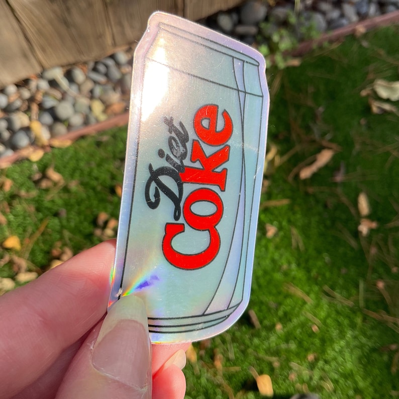 Diet Coke Holographic Sticker Funny Laptop Decal Vinyl - Etsy