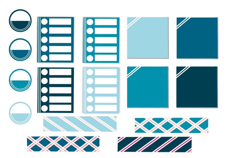 Preppy Digital Sticker Pack | 186 Pre-cropped PNG Files | Pastel ...