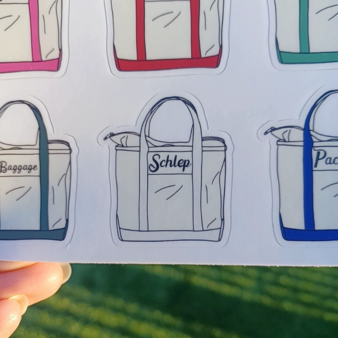 Tote Bag Sticker; Funny Laptop Decal; LL Bean Tote Vinyl Sticker ...