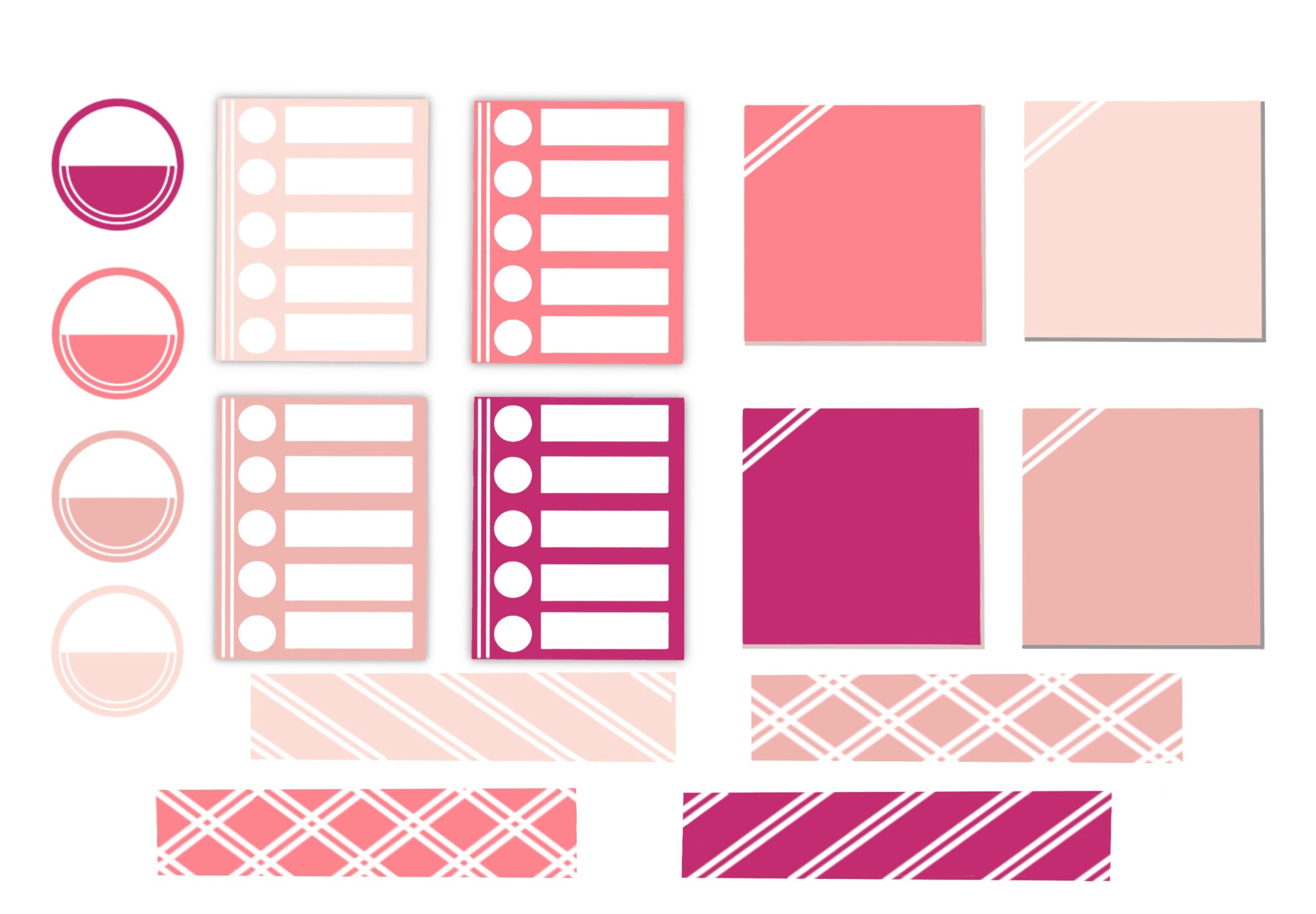 Preppy Digital Sticker Pack | 186 Pre-cropped PNG Files | Pastel ...