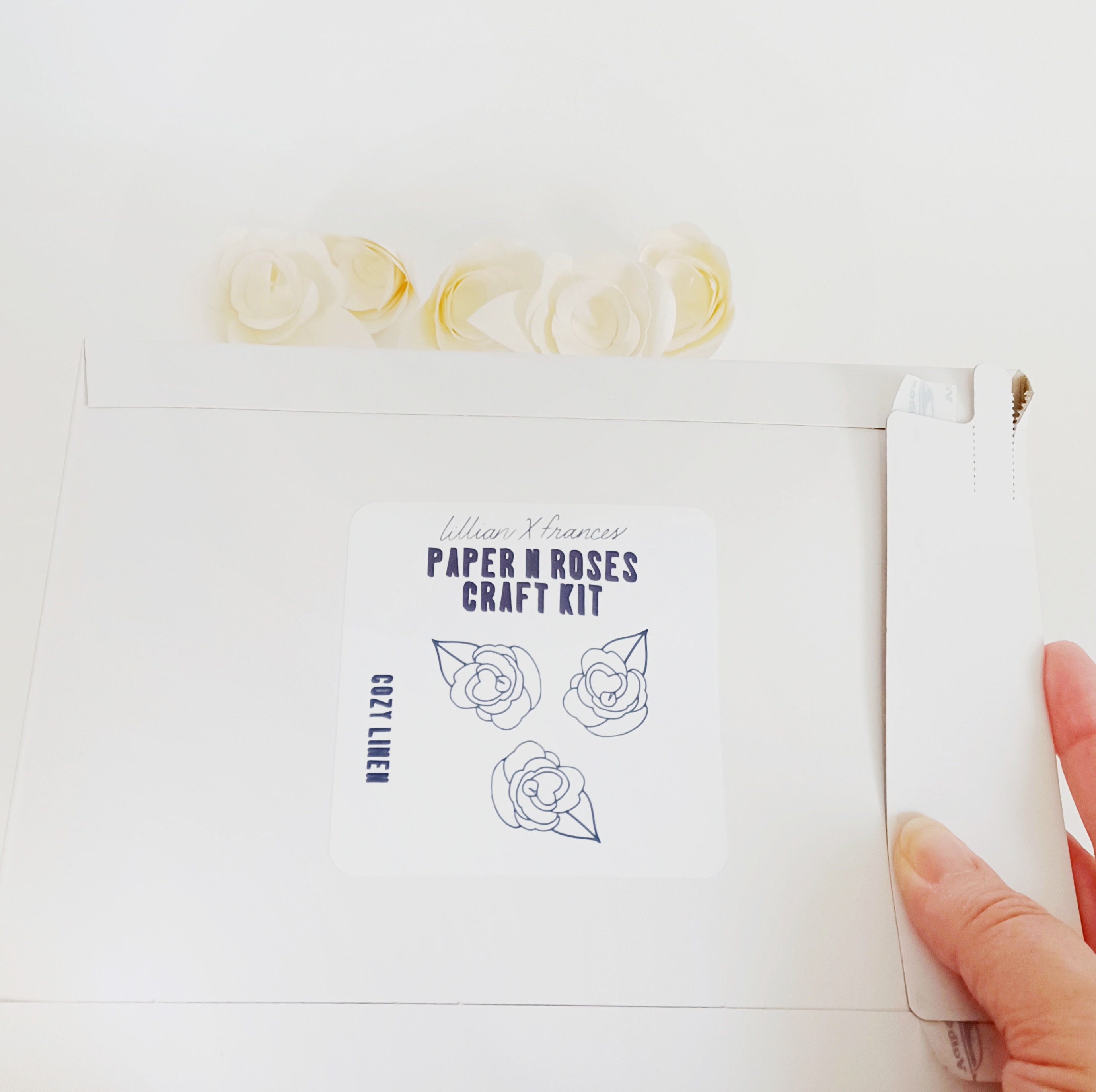 White Paper Roses Do It Yourself Craft Kit | Birthday Decorations ...