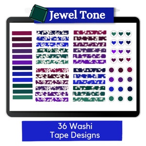 Digital Washi Tape Digital Sticker Bundle | Pre-cropped PNG Files for ...