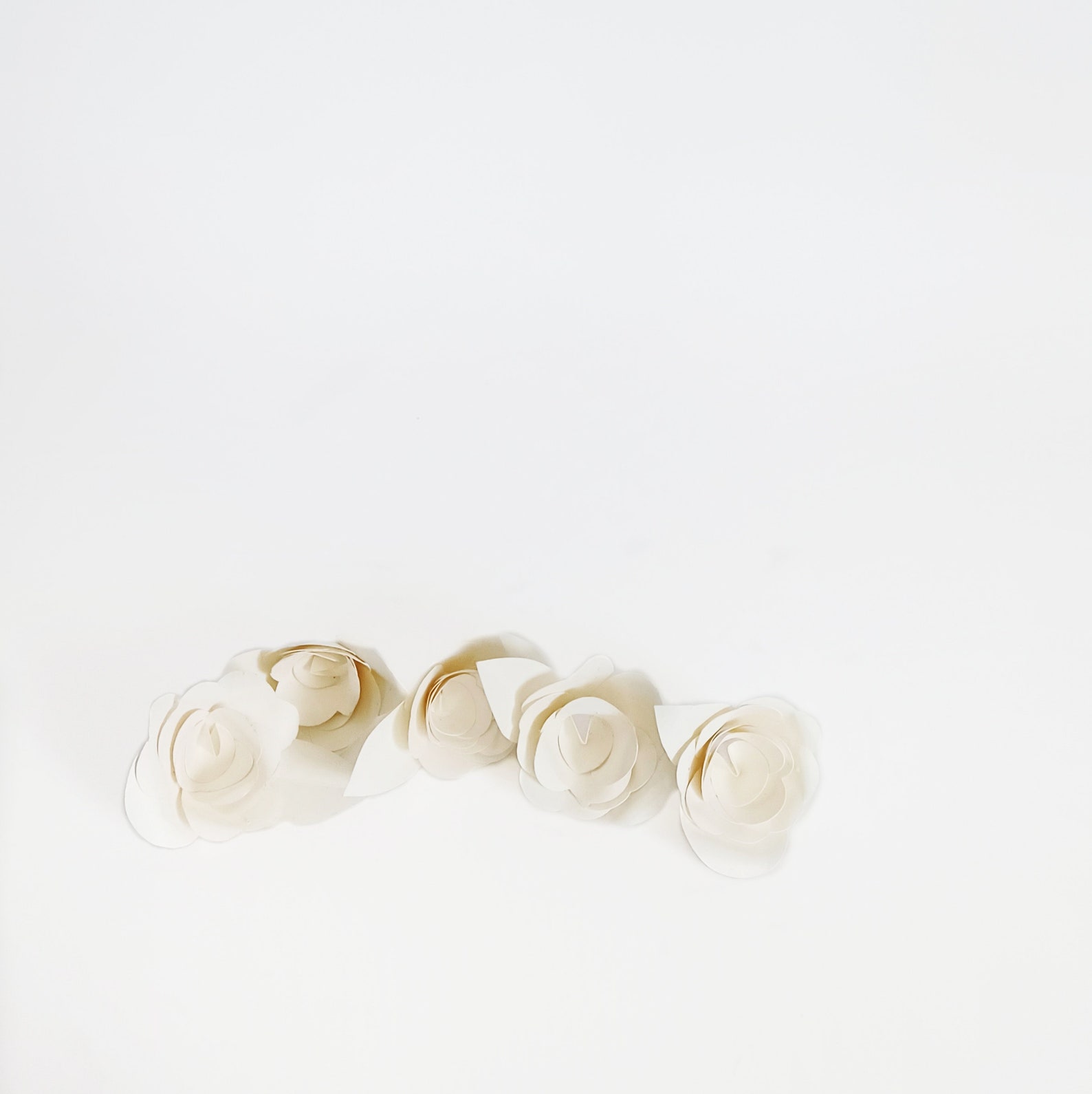 White Paper Roses Do It Yourself Craft Kit | Birthday Decorations ...