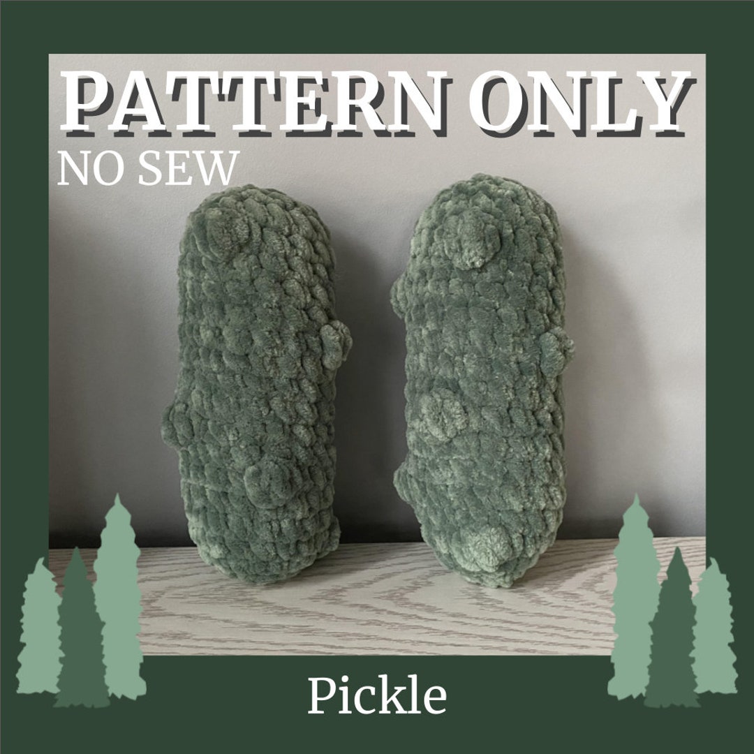 Pickle Crochet Pattern No Sew Amigurumi PDF - Etsy