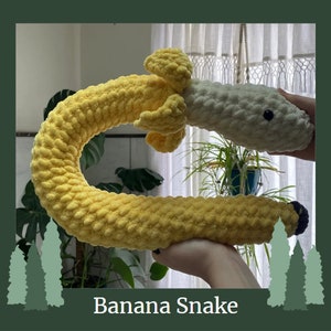 Banana Snake No Sew Crochet Amigurumi Pattern PDF - Etsy