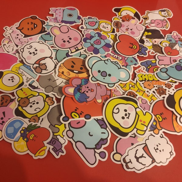 Bt21 Stickers - Etsy