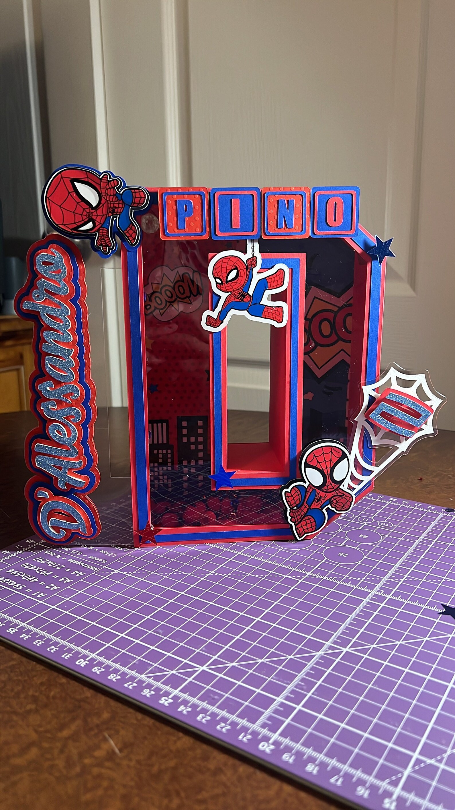 3D Letter 7. Party Decoration. Customized 3D Letter Box. - Etsy