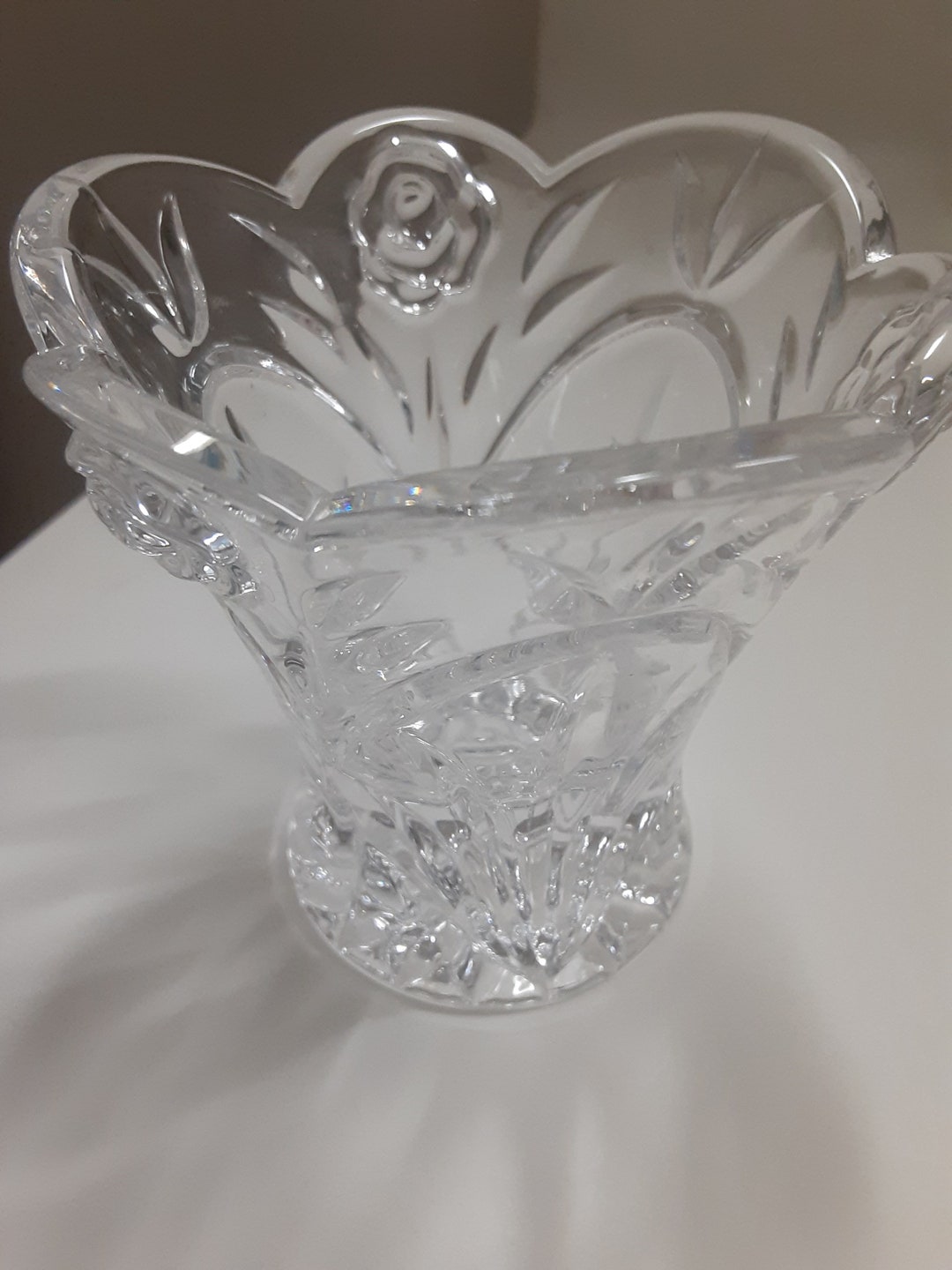 Crystal Rose Princess House Small Vase or Votive/crystal Home Decor - Etsy