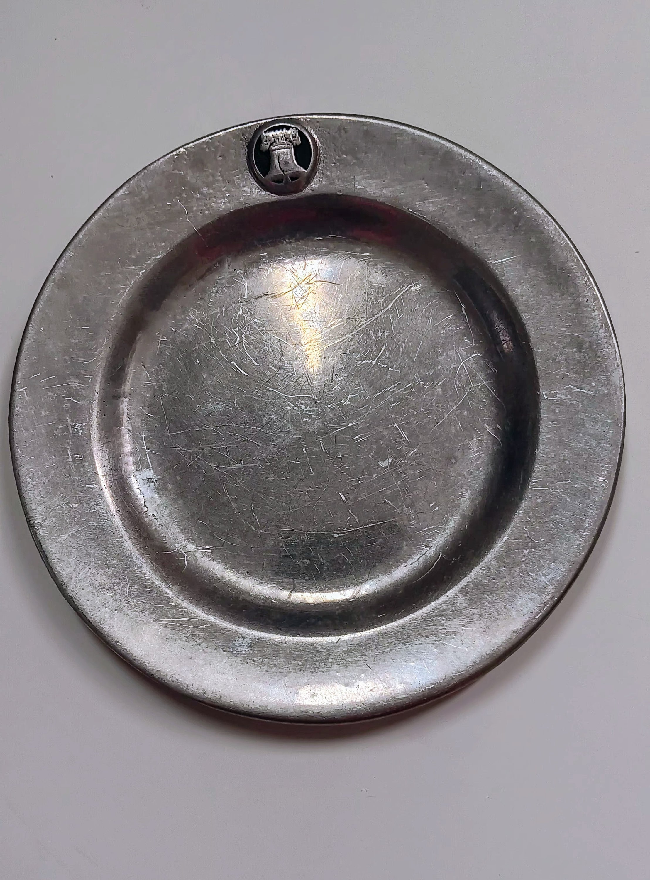 Pewter Liberty Bell 6" Plate/home Decor/collector Plate - Etsy