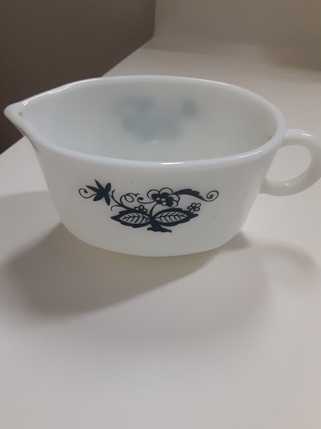 Vintage Pyrex Blue Gravy Boat/pyrex/serving Piece/gravy Boat/kitchen ...