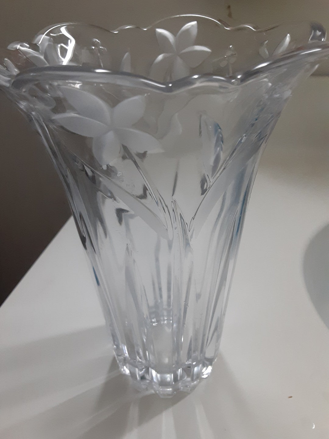 Vintage Mikasa Crystal Garden Terrace Vase/home Decor/vase - Etsy
