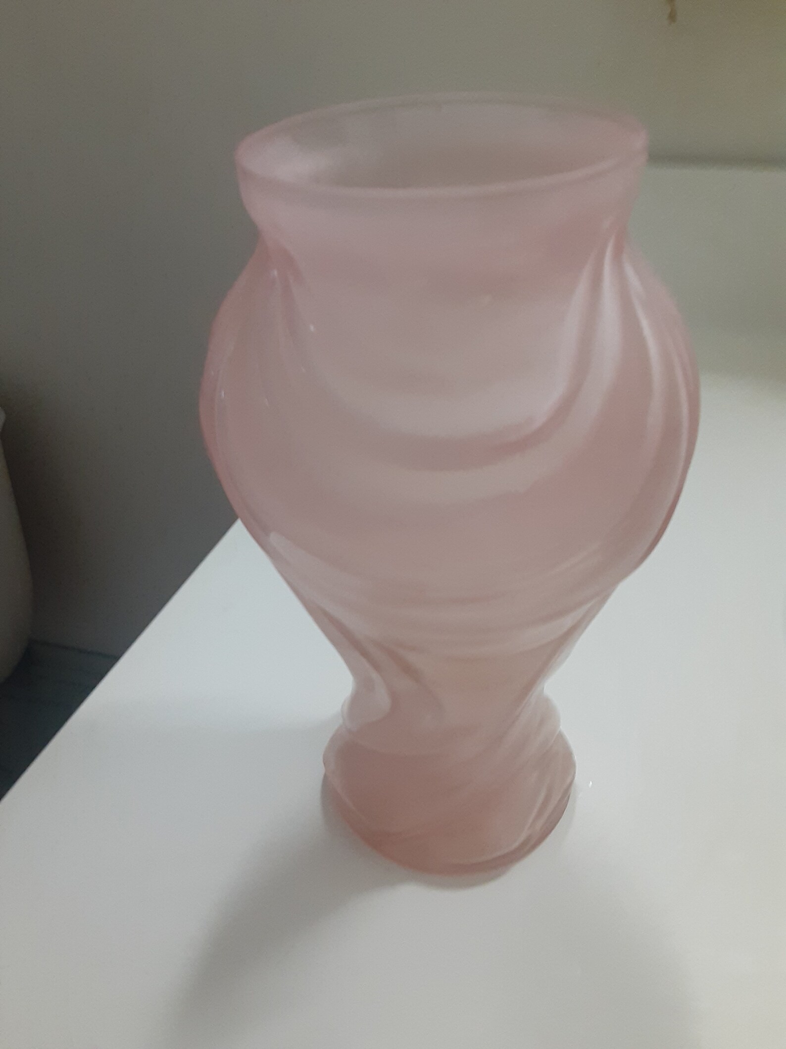 Pink Glass Draped Teleflora Vase/pink Formed Vase/pink Home Decor - Etsy