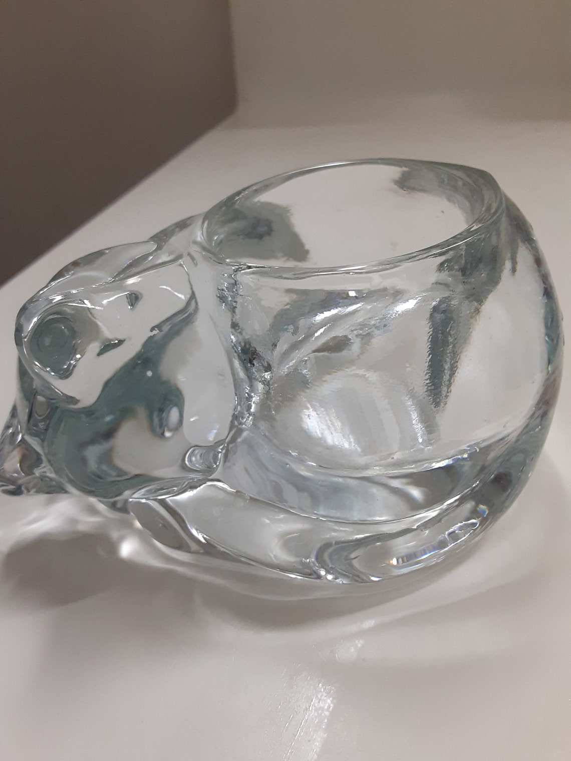 Indiana Glass Clear Cat Votive Holder/glass Cat/home Decor/candle ...