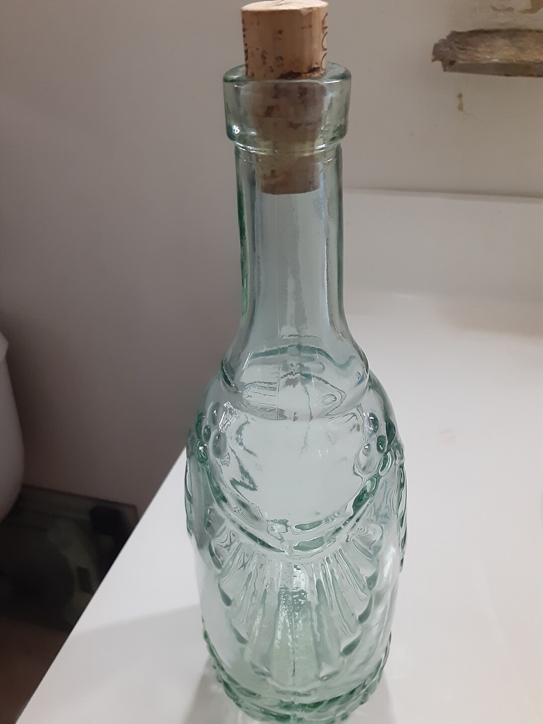 Green 3d Fish Wine Bottle With Cork Made in Spain/wine - Etsy