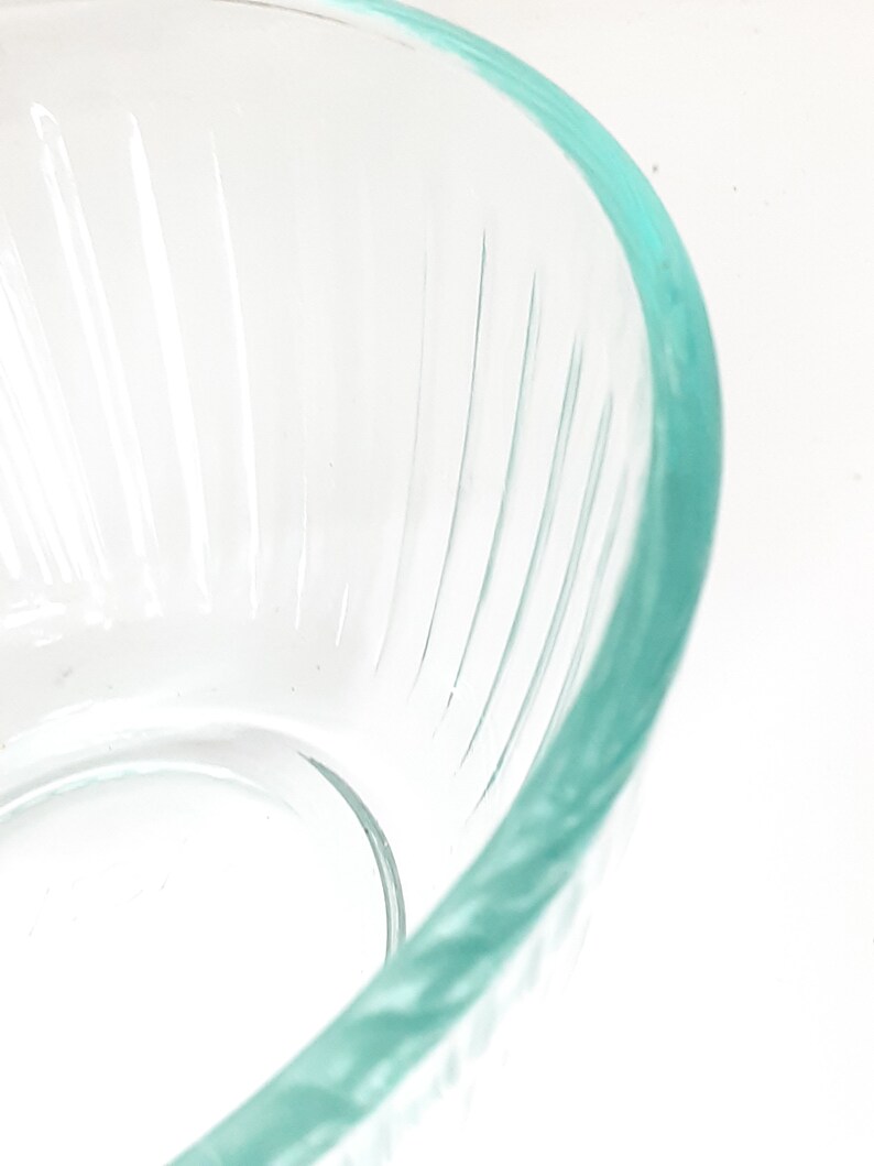 Pyrex Ribbed Blue Tint 3 Cup Bowl 7401/pyrex Glass Bowl/kitchenware - Etsy