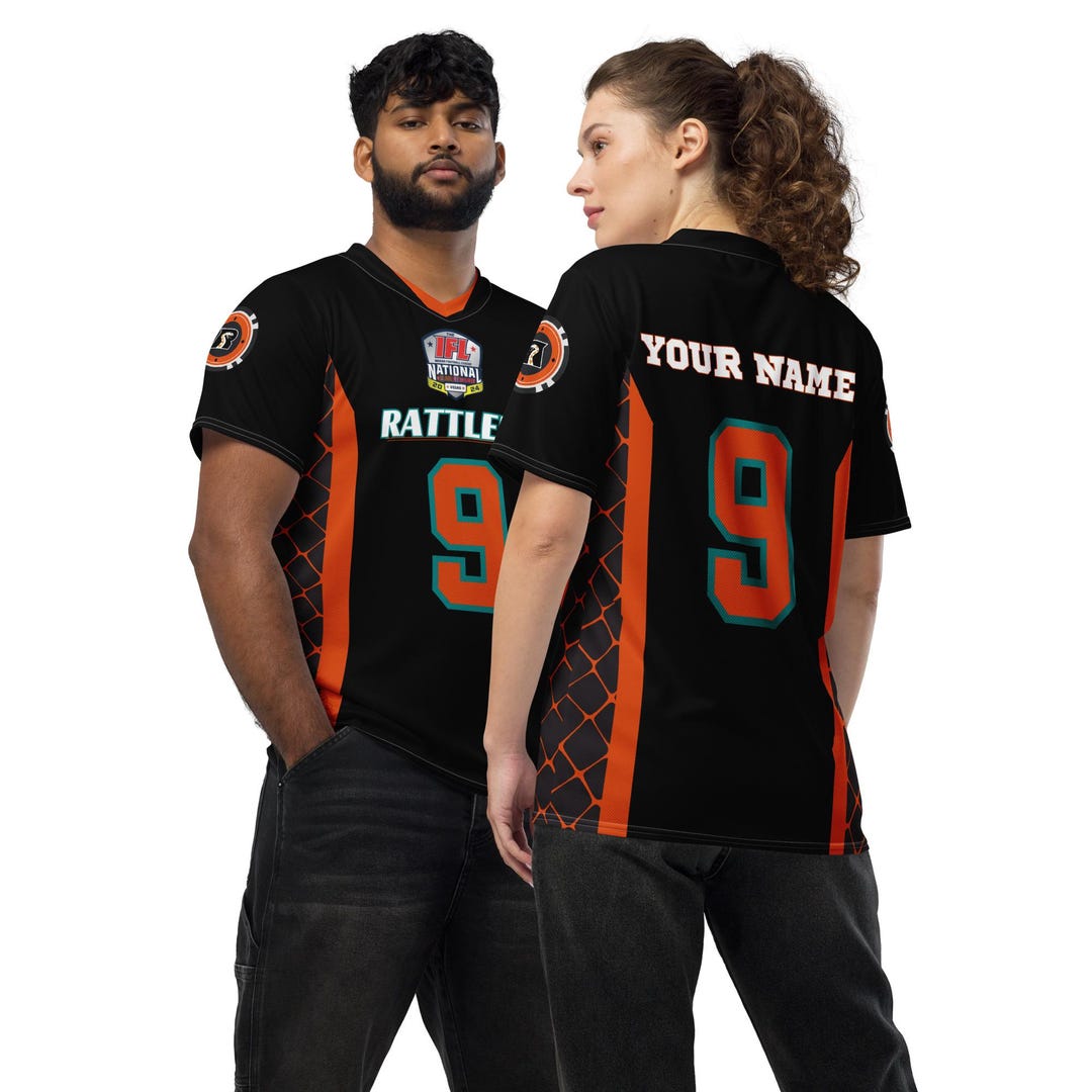 Personalized Arizona Rattlers Black and Orange IFL Champions Recycled ...