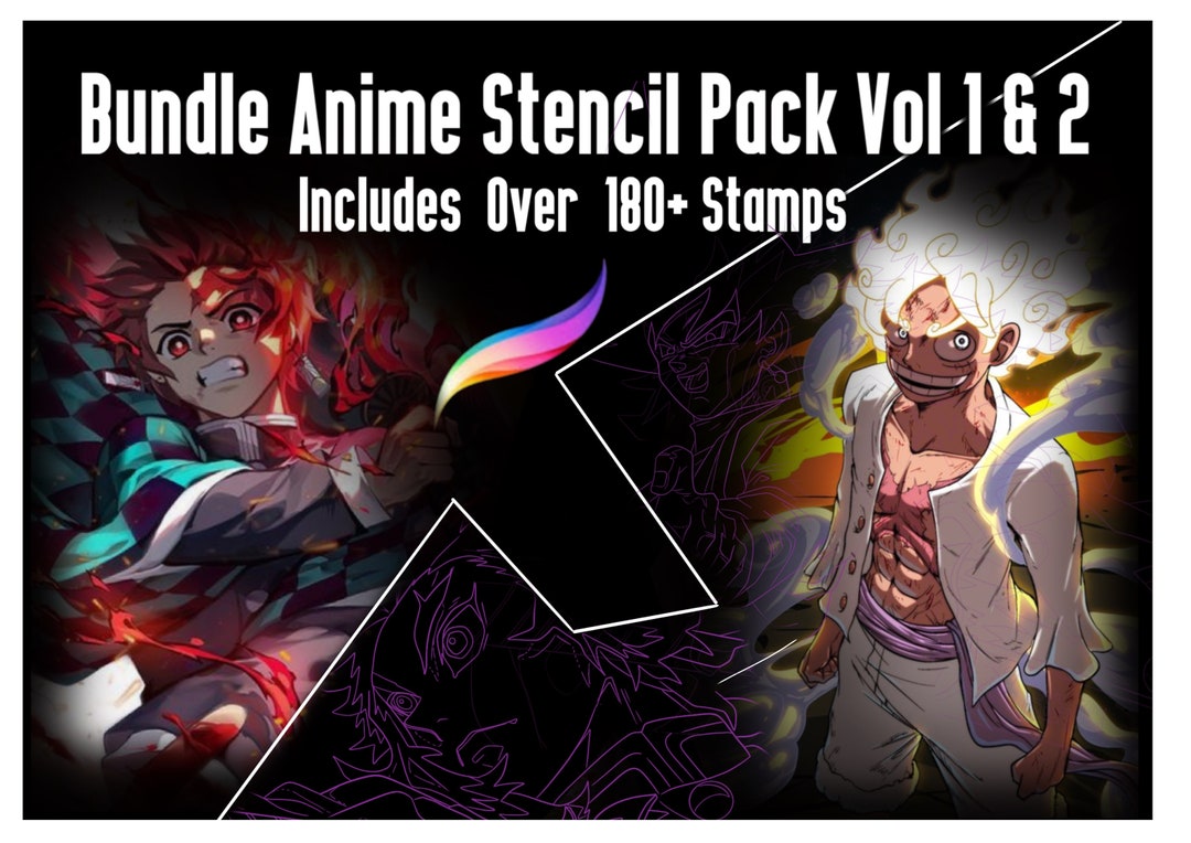 Digital Anime Stamp Pack BUNDLE Vol 1 & 2| Includes 180+ Stamps for ...