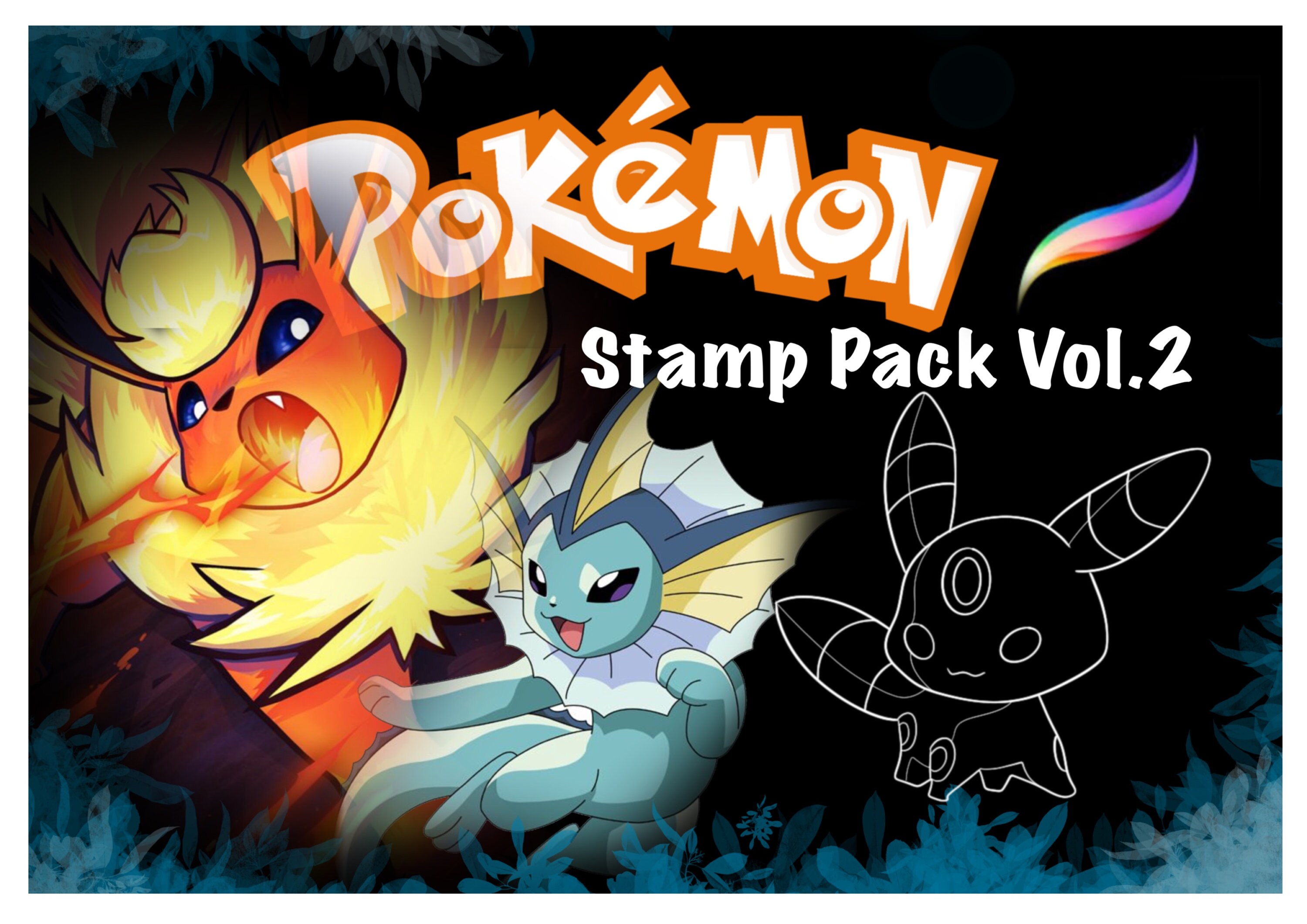 Digital Pokémon Stamp Pack Vol.2| Procreate|ipad| Tattoo/artist ...