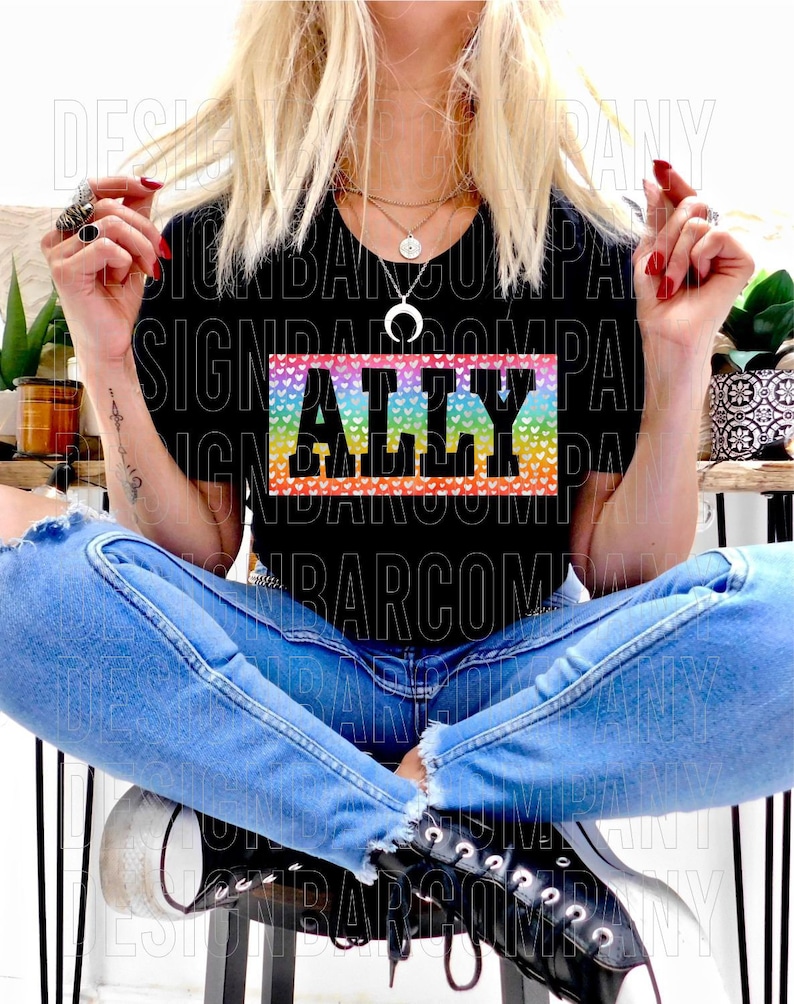 Ally Pride PNG Files for Sublimation, Digital Files, Pride Month PNG ...